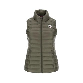 Jott Zeitlose &auml;rmellose Daunenjacke - - Jackets - Damen - Gr&uuml;n - S