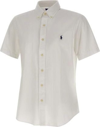 Polo Ralph Lauren Homme, Chemises, Blanc, Taille: S Chemise &agrave; Manches Courtes en Seersucker
