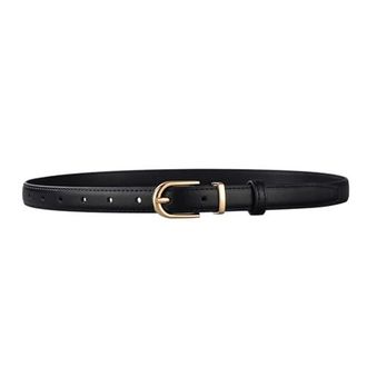 Generic Ceintures Femme - Ceinture &eacute;l&eacute;gante pour femme en similicuir avec boucle en alliage pour tenue d&eacute;contract&eacute;e ou habill&eacute;e