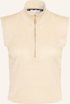 Liu Jo Liu Jo Top Mit Glitzergarn beige