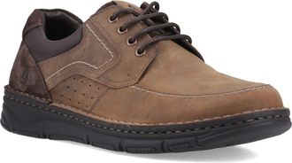 Hush Puppies Franklin Schn&uuml;r-Leder-Halbschuhe f&uuml;r Herren in Tan