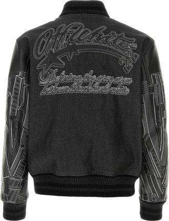 Off-white Black Giacche Pelle Jacket