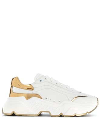 Dolce & Gabbana Daymaster Sneakers mit Metallic-Detail - Wei&szlig;