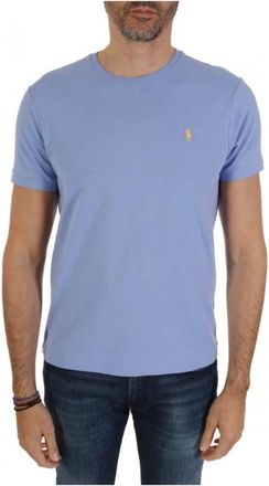 Ralph Lauren Homme, Tops, Violet, Taille: 2XL Custom Slim Fit Jersey T-Shirt