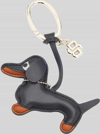 HUGO BOSS Schl&uuml;sselanh&auml;nger aus echtem Leder mit Logo-Detail