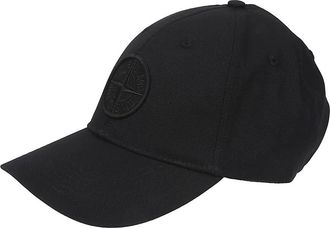Stone Island Homme, Accessoires, Noir, Taille: ONE Size Logo Baseball Cap