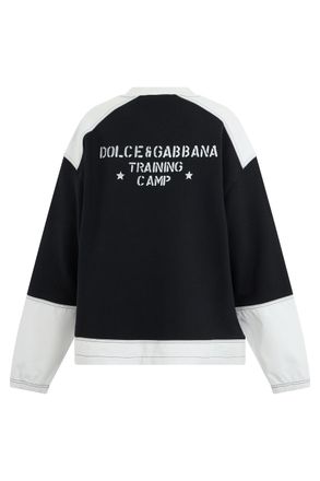 Dolce & Gabbana Mens Sweatshirt Black Cotton Sweatshirts Sweater