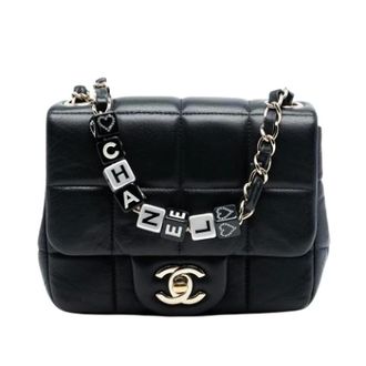 Chanel Sac bandouli&egrave;re matelass&eacute; Pre-owned - Femme - Pre-owned - Noir - Taille: ONE Size