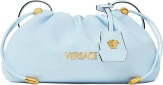 Versace Femme, Sacs, Bleu, Taille: ONE Size Lamb Leather Minibag