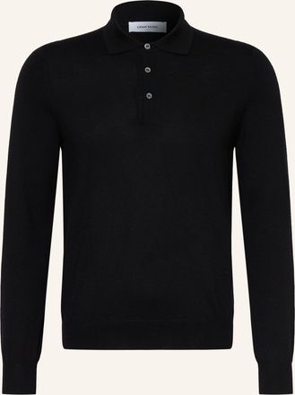 Gran Sasso Gran Sasso Strick-Poloshirt schwarz
