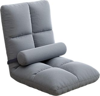 Generic Verstellbarer Bodenstuhl mit R&uuml;ckenst&uuml;tze - leichte tragbare Liege f&uuml;r Erkerfenster Gaming Lesen und Meditieren - verformungsbest&auml;ndige bequeme R&uuml;cken
