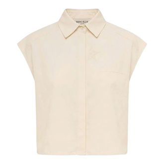 Marc Ellis Femme, Blouses et Chemises, Beige, Taille: 36 FR Casual Shirt
