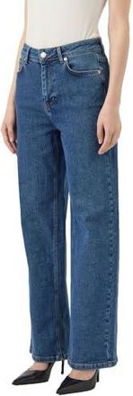 Vero Moda Y.A.S Yasrosie Hw Denim Jeans S. Noos, Denim Bleu m&eacute;dium, 27W / 32L