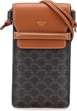 Celine étui pour smartphone à bride (2022) - Marron