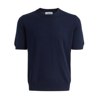 Gran Sasso Homme, Tops, Bleu, Taille: XL T-shirt &agrave; col rond