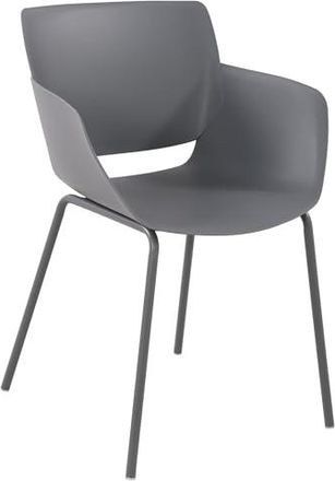 Clp Chaise Alpena I Chaise dext&eacute;rieur Absolument r&eacute;sistante aux intemp&eacute;ries et aux UV I Structure de la Chaise en Acier rev&ecirc;tu par Poudre, Couleur:Gris fo