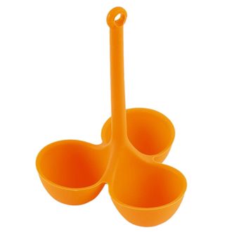 Generic Egg Poacher Holder - Eierkocher, Eierschalenhalter, hitzebest&auml;ndige Silikon-Eiereischaufel, Egg Rack mit 3 F&auml;chern, Kochgeschirr, Diningwerkzeug f&uuml;r E