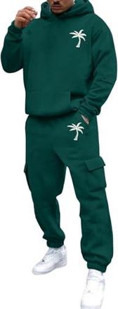 Generic Surv&ecirc;tement Homme Ensemble 2 Pi&egrave;ces Sweats &Agrave; Capuche et Pantalon de Sport Manches Longues Sportswear Survetement Hiver Casual Elegante Streetwear Tenu