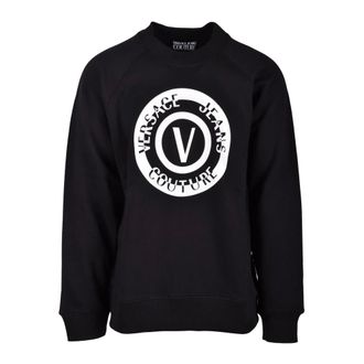 Versace Jeans Couture Homme, Sweatshirts et sweats &agrave; capuche, Noir, Taille: 2XL SweaT-shirt en coton - Mod&egrave;le : Felpa