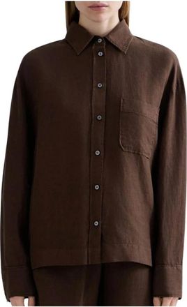 Replay Femme, Blouses et Chemises, Brun, Taille: 42 FR Camisa W2388.000.85574g