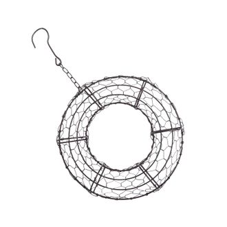 NUOBESTY Drahtkranz Aufh&auml;nger aus Eisen &Oslash; 21cm Runder Pflanzenhalter f&uuml;r Sukkulenten Wand Dekoration f&uuml;r Zuhause B&uuml;ro und Balkon