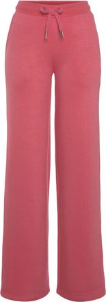 Vivance Damen Relaxhose bequeme Loungepants mit weitem Bein, Rippb&uuml;ndchen mit Tunnelzug, seitliche Eingrifftaschen, innen weich angeraut, f&uuml;r kuschelige Stund