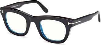 Tom Ford Blau Block Brillengestell - - Accessories - unisex - Schwarzk - 52 MM