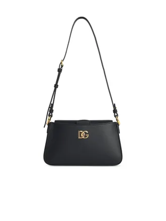 Dolce & Gabbana Sac pour t&eacute;l&eacute;phone Lear en veau noir