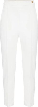 Elisabetta Franchi Hose aus technischem Gewebe - - Trousers - Damen - Wei&szlig; - L