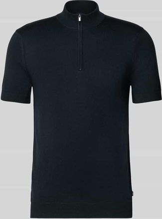 Joop Strickshirt aus Viskose-Mix mit Stehkragen Modell Vadin