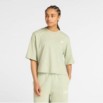 New Balance Damen T-Shirt aus Baumwoll-Jersey LINEAR HERITAGE