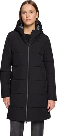 Voice leichte Winterjacke Damen mit Kapuze - Jacke, Wasserabweisend, Warmes Innenfutter, XL, Black, Schwarz