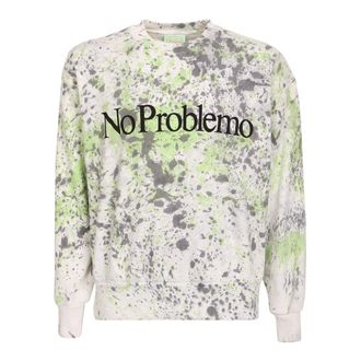 Aries Homme, Sweatshirts et sweats &agrave; capuche, Multicolore, Taille: S Paint Splatter SweaT-shirt