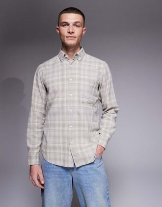 Boss Orange by Hugo Boss Rickert - Kariertes Hemd in Grau