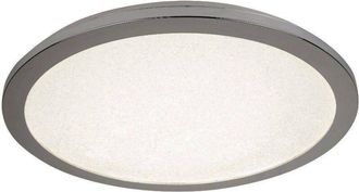 Searchlight Searchlight - Flush - Integriertes led 1 Licht Badezimmer Chrom, Wei&szlig; IP44