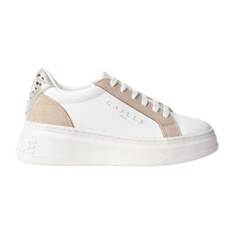 Ga&euml;lle Paris Sneakers Addict IN Action Suede Strass - - Shoes - Damen - Wei&szlig; - 40 EU
