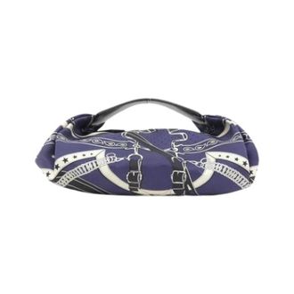 Herm&egrave;s Pre-owned Vintage Seidenhandtasche - - Pre-owned - Damen - Blau - ONE SIZE