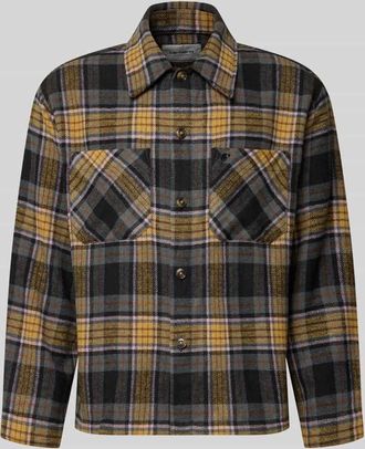 Carhartt Work in Progress Regular Fit Freizeithemd mit Woll-Anteil und Kentkragen