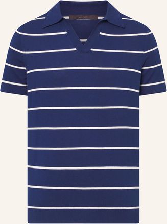Windsor Windsor. Strick-Poloshirt Cashmilo blau