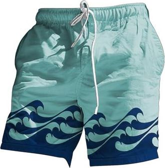 Generic Short de bain l&eacute;ger &agrave; s&eacute;chage rapide pour homme, vert menthe, 3XL