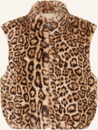 Darling Harbour Darling Harbour Kunstfell-Weste braun