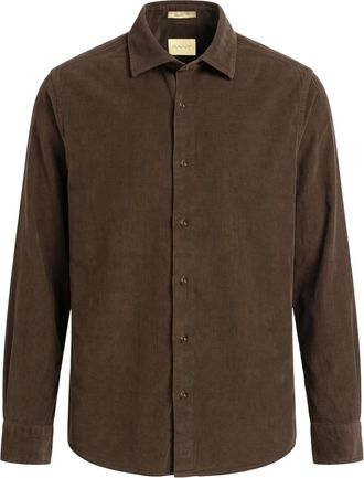 GANT Chemise Reg Baby Cord - Homme - Chemises - Brun - Taille: M
