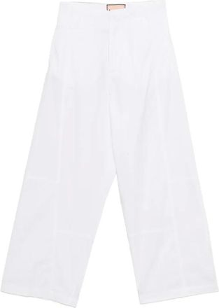 Plan C Plan C, Femme, Pantalons, Blanc, Taille: 34 FR Pantalons