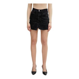 VETEMENTS Cut-Up Mini Denimrock - - Skirts - Damen - Schwarzk - S