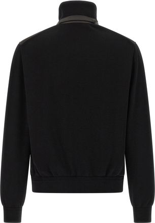 Tom Ford Merino Wool with Padded Nylon Vest Bomber Jacket - Black
