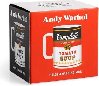 Galison Warhol Soup Can Color Changing Ceramic Mug