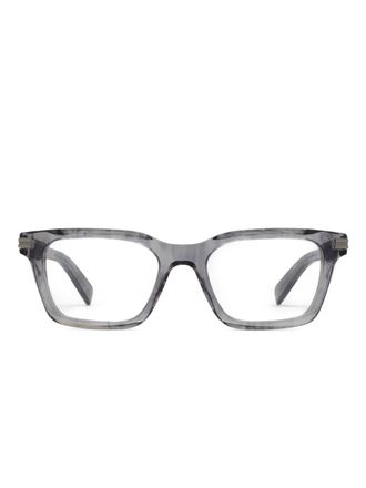 Ermenegildo Zegna lunettes de vue &agrave; monture rectangulaire - Gris