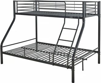 Habitat et Jardin Habitat Et Jardin - Lit superpos&eacute; en m&eacute;tal Leo Sommiers inclus - 90/140 x 190 cm - Noir