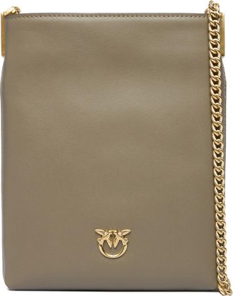 Pinko Handtasche PINKO Flat Satchel AI 25-26 PCPL 105352 A0QO Grau