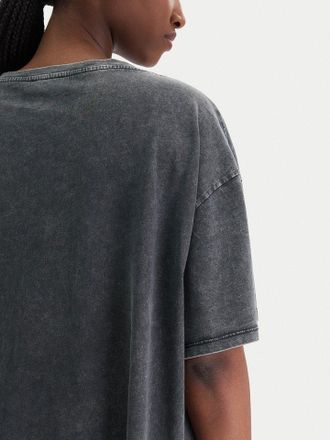 Liu Jo T-Shirt - Damen T-Shirt mit Print & Strass -.Oversize Shirt Baumwolle - washed